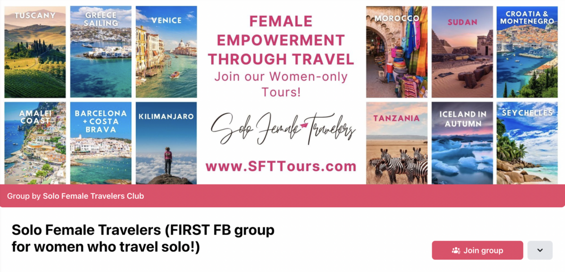 % The Best Women Travel Groups on Facebook